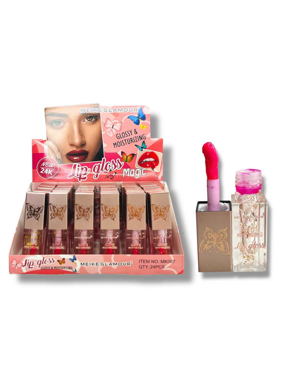 LIP GLOSS MAGICO MARIPOSA MK087 – Diosa Bq Bodega Mayorista