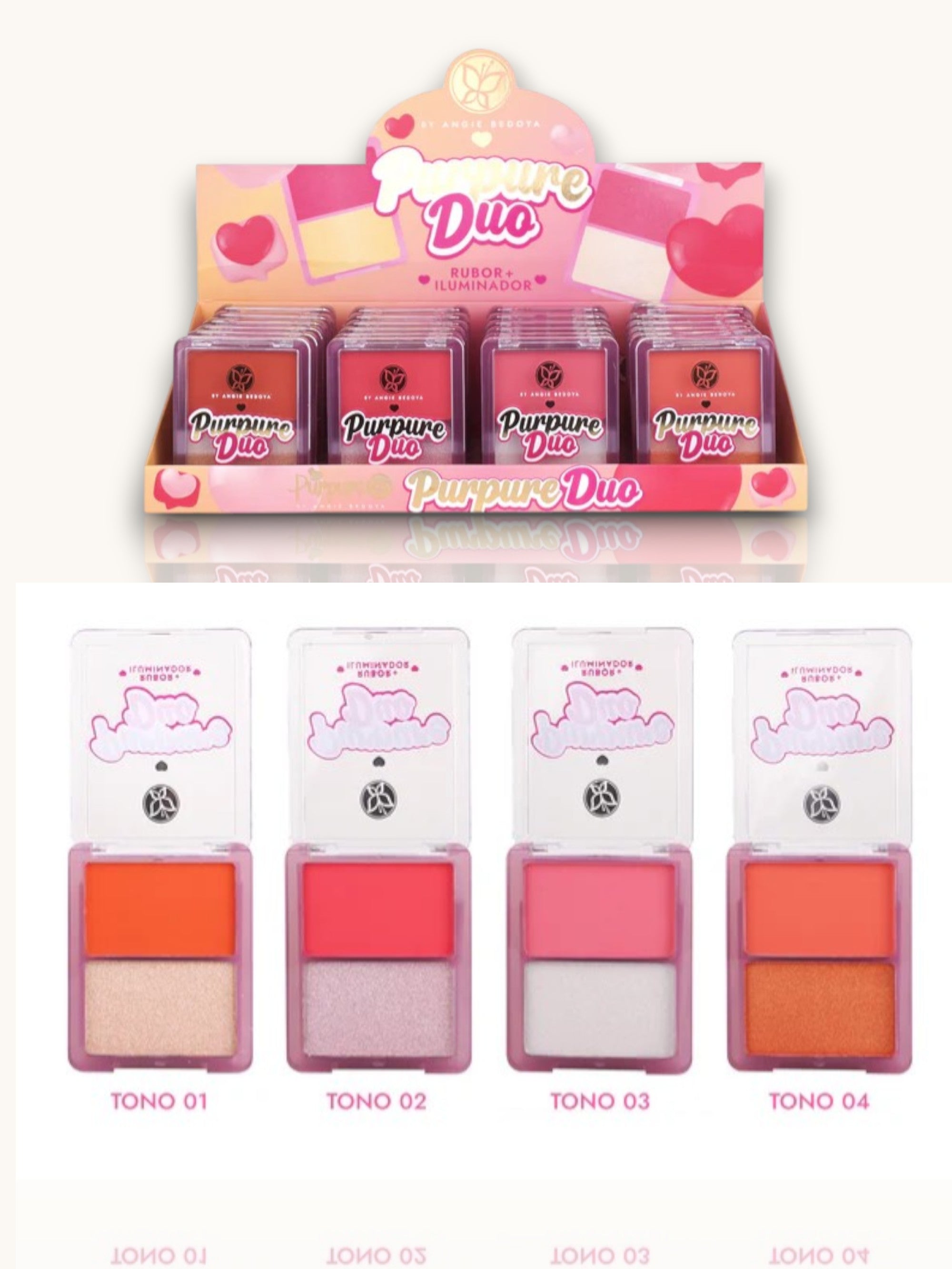 RUBOR DUO PURPURE – Diosa Bq Bodega Mayorista